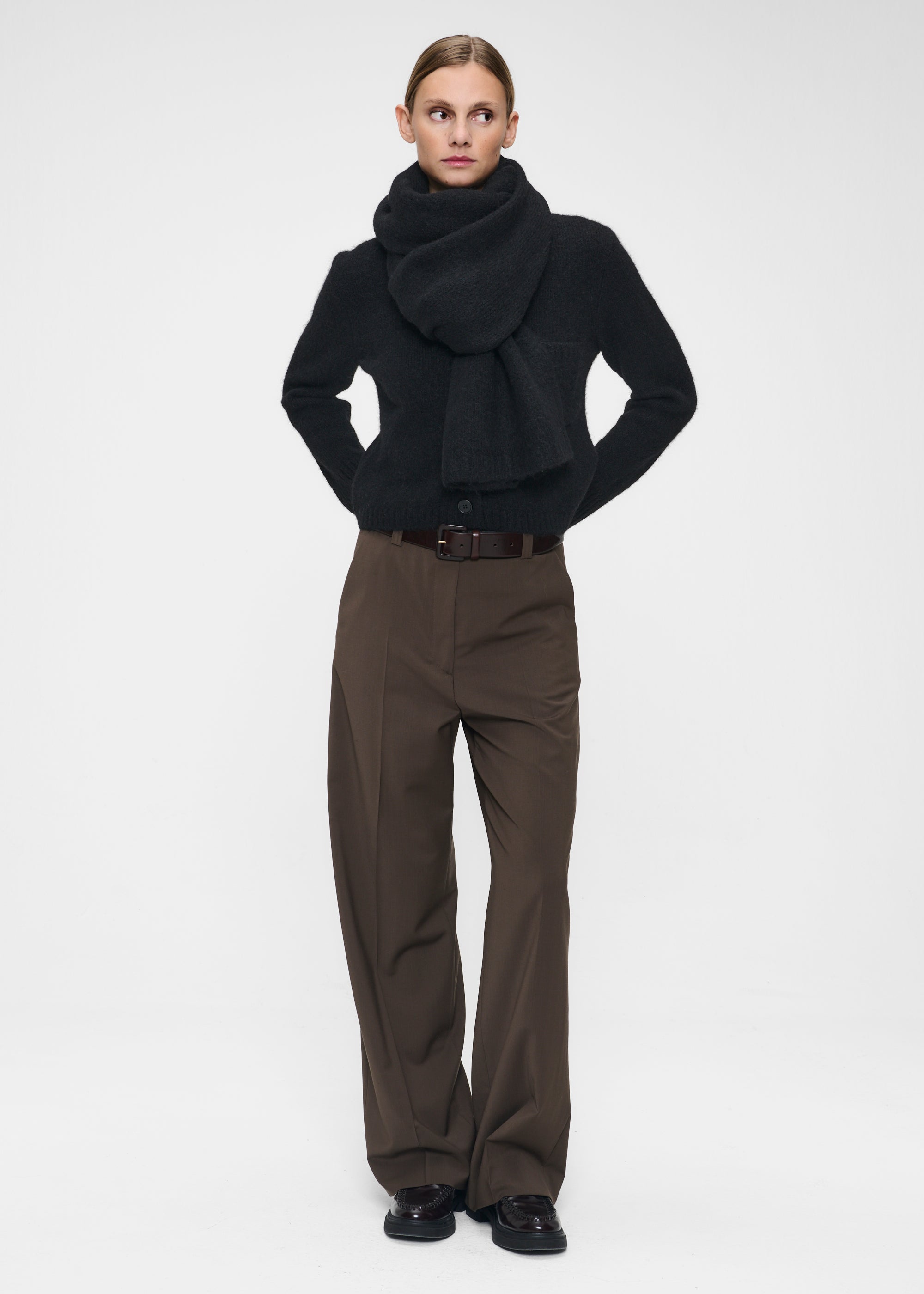 FINE WOOL KAY PANTS