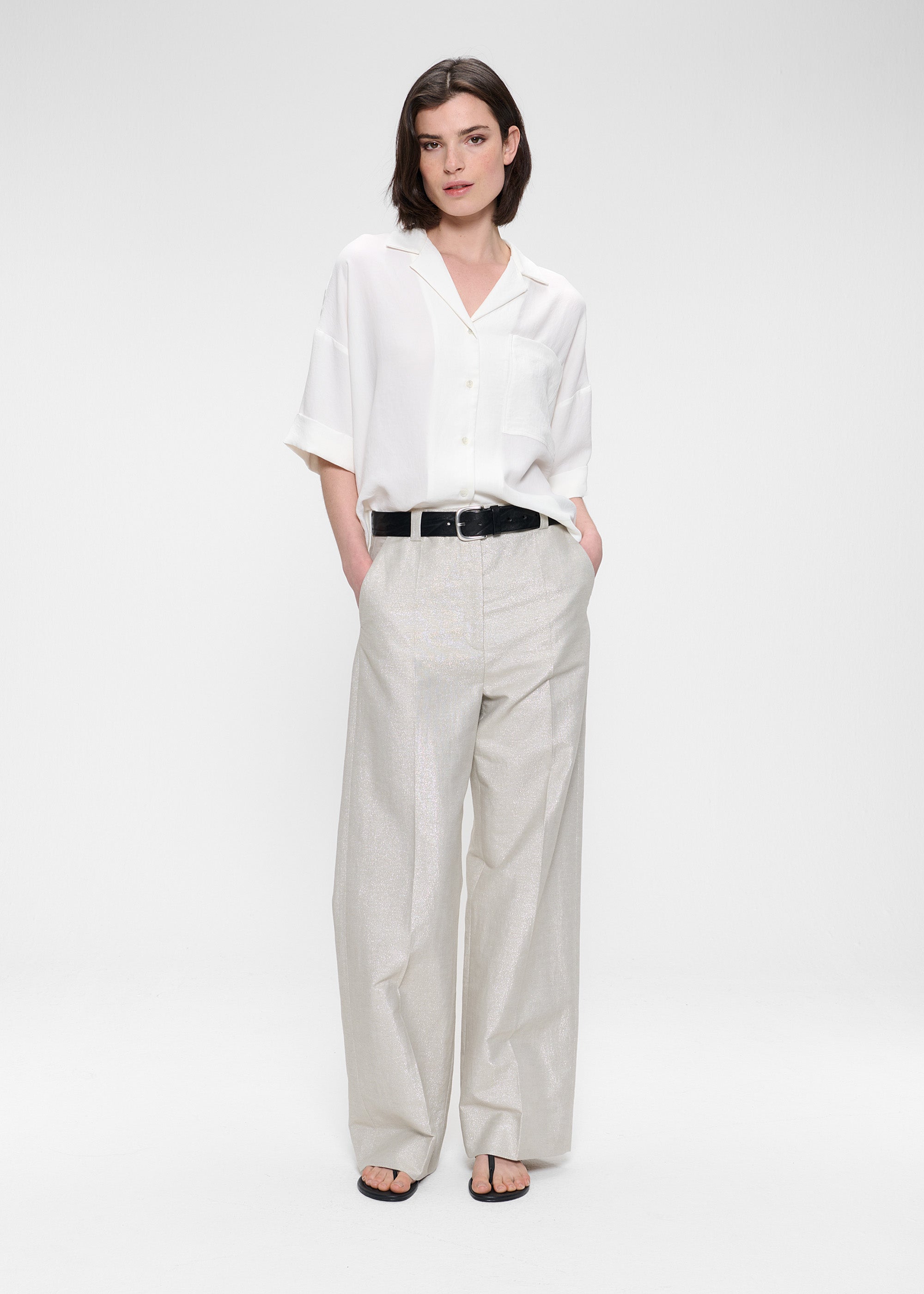 COTTON LINEN KAY PANTS